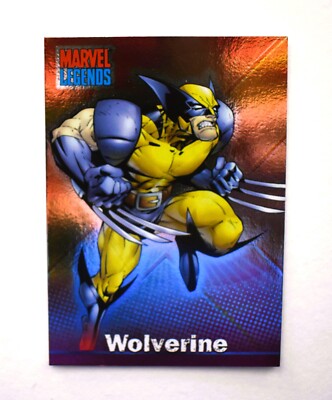 2001 Marvel Legends #28 WOLVERINE Foil Parallel card Topps Retail | eBay