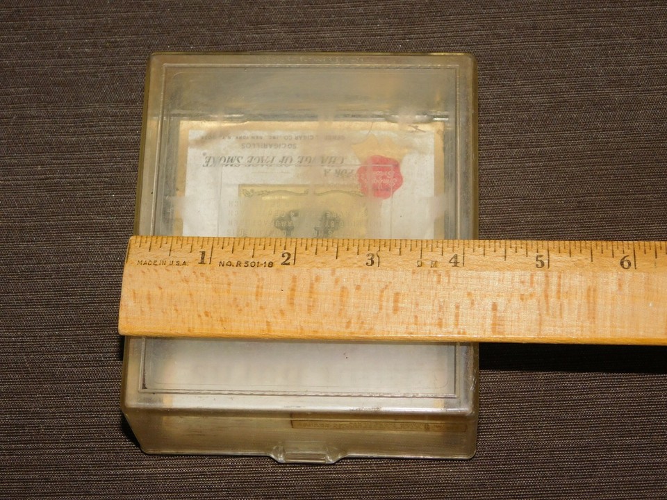 VINTAGE TOBACCO GENERAL CIGAR CO ROBT. BURNS CIGARILLOS PLASTIC CASE ...