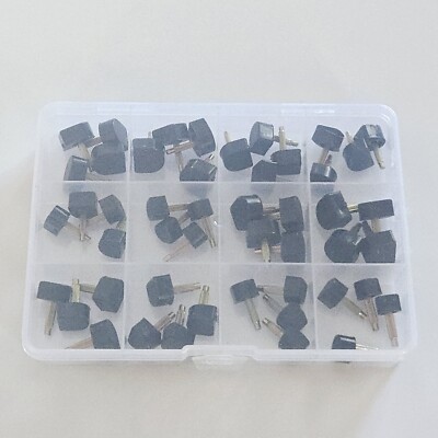 24 Pairs High Heel Tips for Shoe Heel Replacement Womens Kit Repair ...