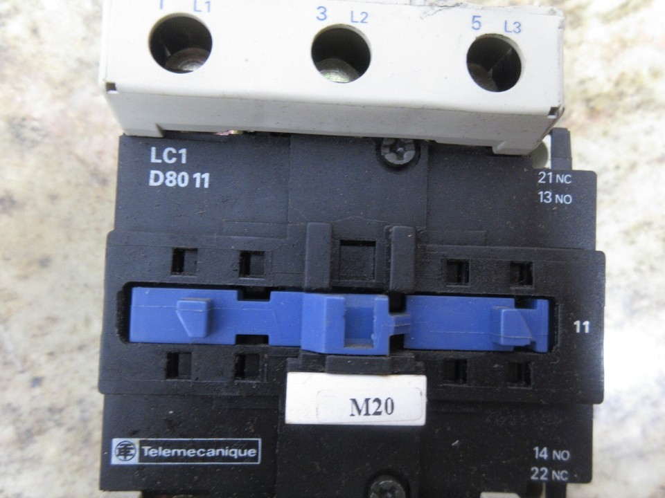 TELEMECANIQUE CONTACTOR LC1 D80 11 M20 | eBay
