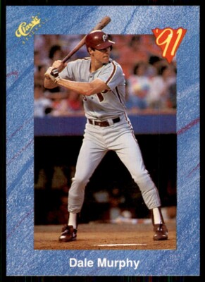 1991 Classic I Blue Dale Murphy Philadelphia Phillies #T96 MLB Baseball ...
