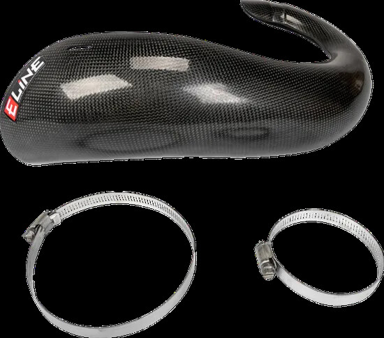 E-Line Carbon Fiber Exhaust Header Pipe Heat Shield Husqvarna TE150i 20 ...