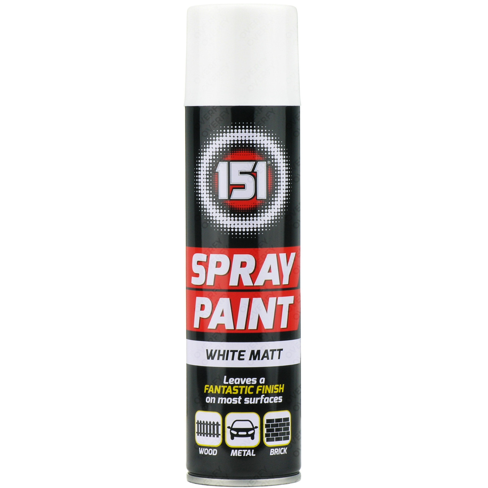 4 x 250ml 151 White Matt Aerosol Paint Spray Cars Wood Metal Walls ...