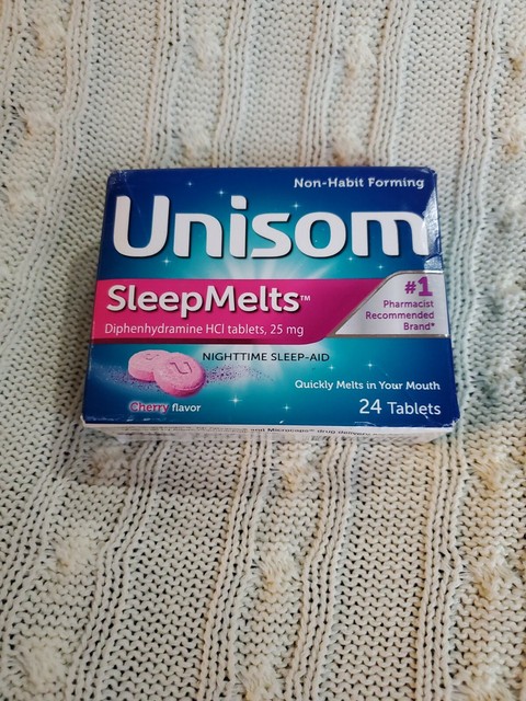 Unisom Nighttime Sleep-aid SleepMelts Cherry Flavor 24 Tablets for sale ...