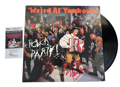 WEIRD AL YANKOVIC SIGNED POLKA PARTY! VINYL LP JSA COA Record OOP ...