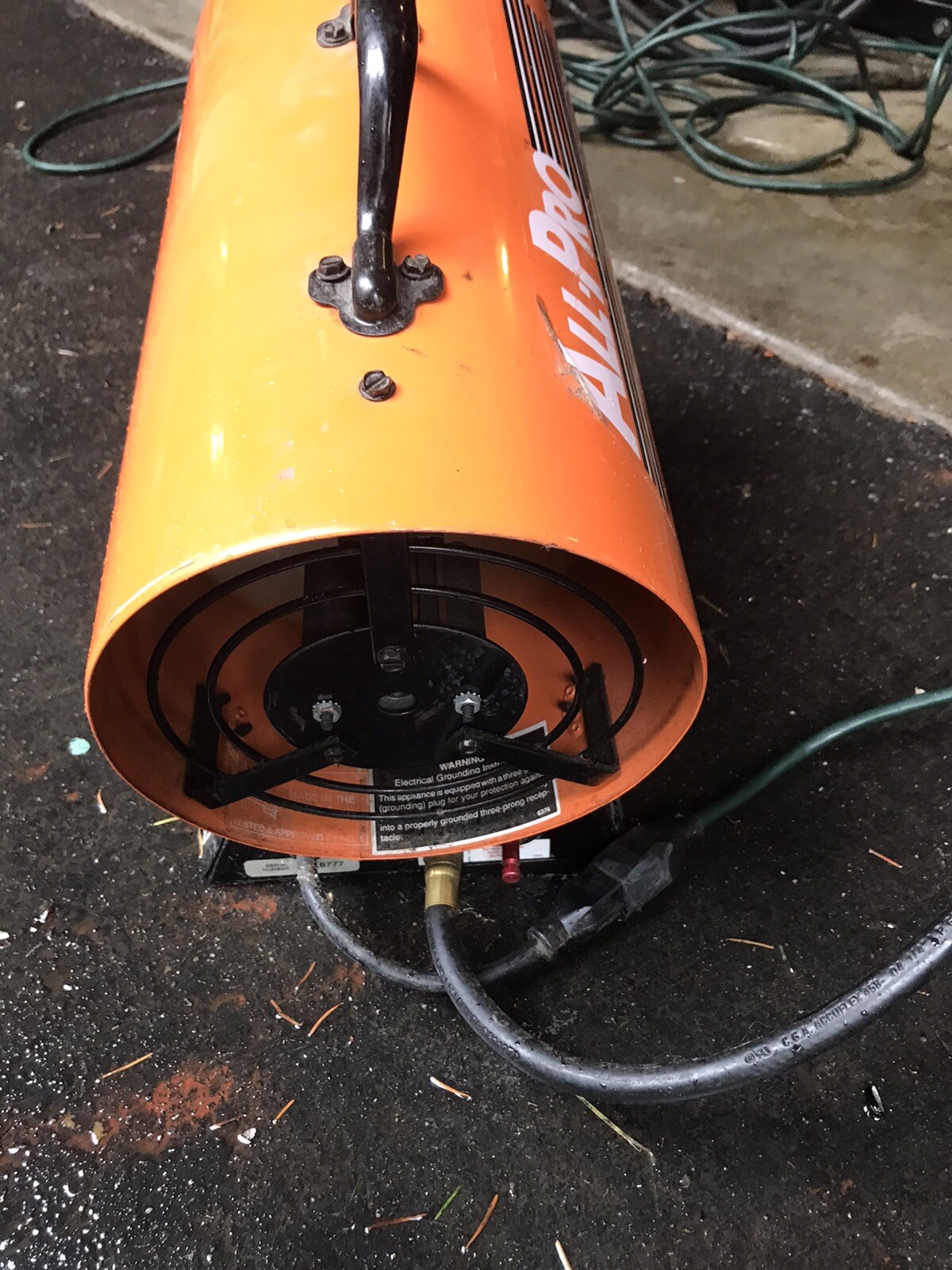 All Pro Forced Air Space Heater Propane 40,000 BTU TESTED NICE SEE | eBay