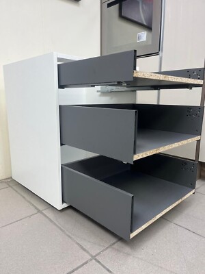 White Kitchen Unit & Drawer Pack 3 Way - 1 x Cutlery, 2 X PAN Soft ...