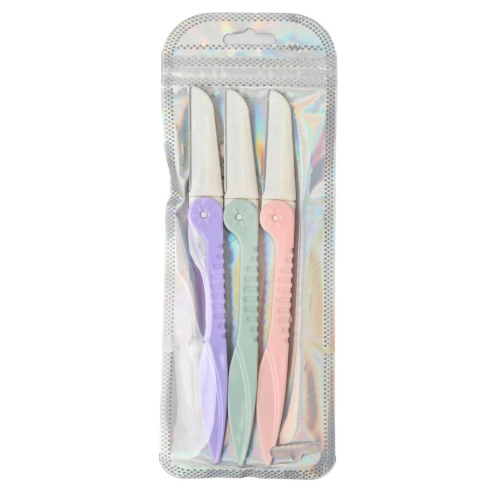 Eyelash Curler with Eyebrow Razor(Pack of 3) Makeup Plastic Durable ...