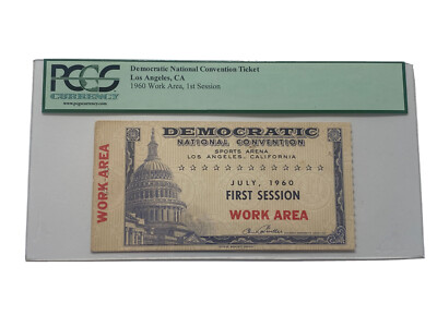1960 Democratic National Convention Full Work Ticket Session 1 John ...