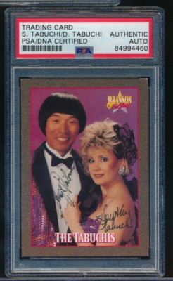 1992 Branson on Stage #41 Dual signed Shoji & Dorothy Tabuchi PSA/DNA ...