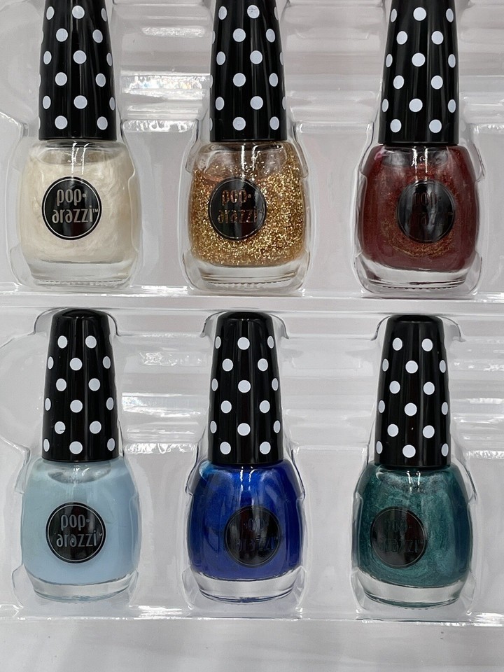 Pop-arazzi 15 Piece Mini Nail Polish Collection Set 0.25 oz Holiday ...