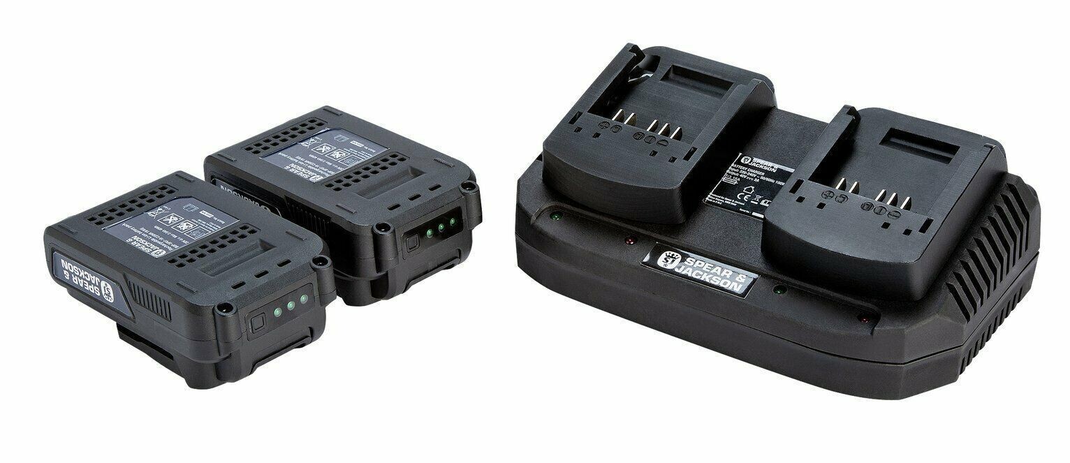 Spear & Jackson 35cm Cordless Chainsaw with 2 Batteries 36V - 1 Year ...