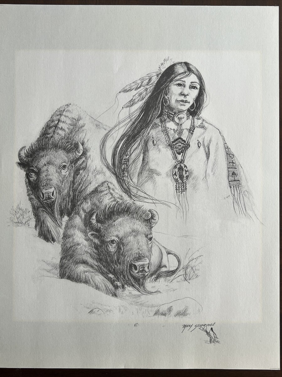 American Indian Pencil Drawings