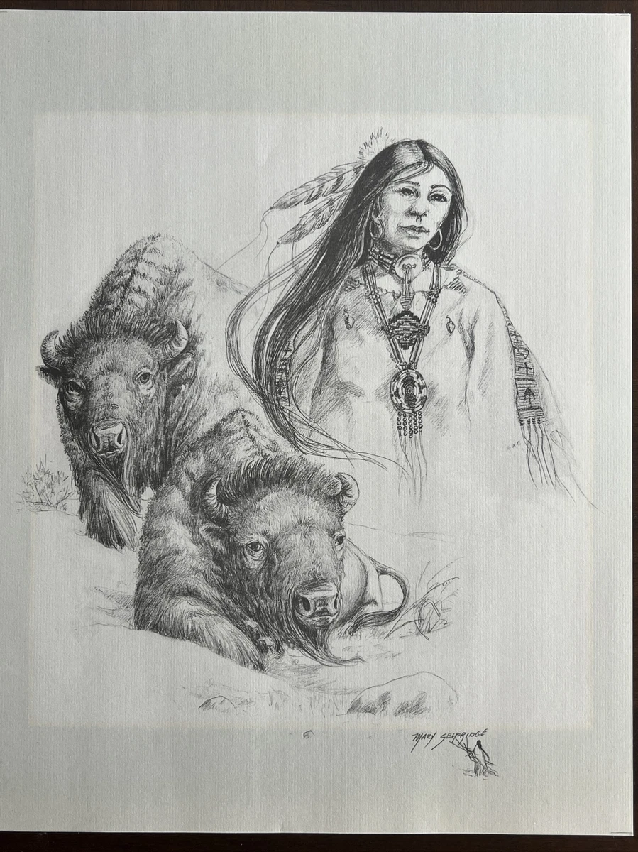 Pencil Drawings Of Native American Women