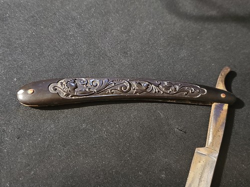 Rare/Vintage Antoni Tadross Straight Razor/Victorian Lady Fancy Handles ...