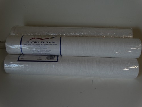 5 rolls Vintage Paintable Textured Wallpaper Wall Covering Made in ...