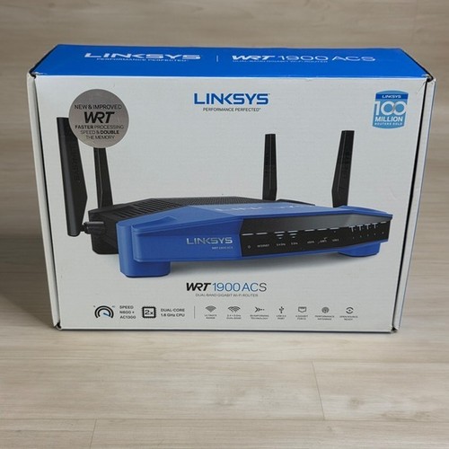 Linksys WRT 1900 ACS 1300 Mbps 4 Port Dual-Band Gigabit Wi-Fi Router | eBay