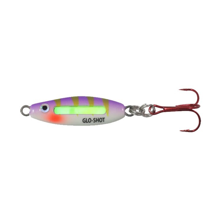 Northland Fishing Glo Shot Fire Belly Spoon 1/4 Oz UV Purple Tiger ...