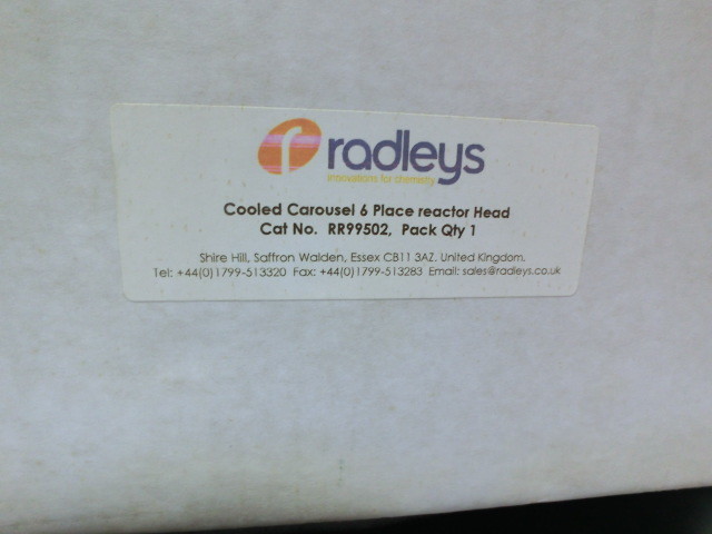 Radleys RR9502 Cooled Carousel 6 place reactor head,Unused.UK^93997 | eBay