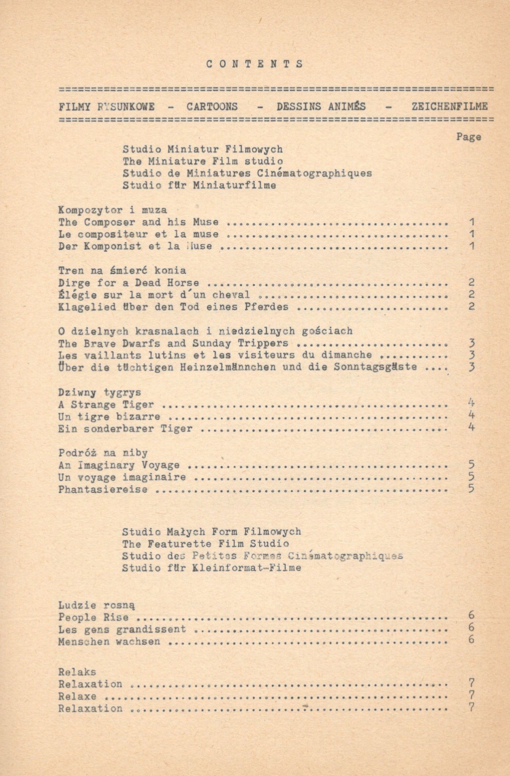 FILM POLSKI Polish Animated Films 1969 CARTOONS Poland Cartoon ...