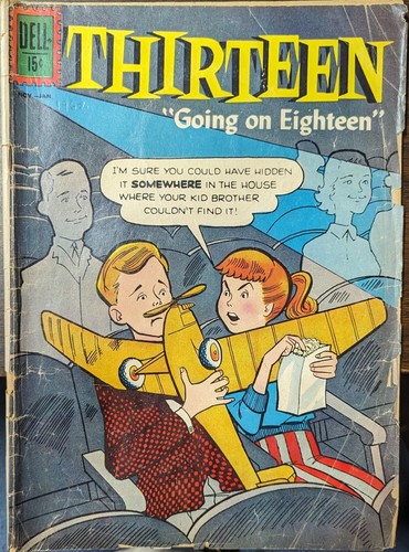 Thirteen Going On Eighteen #1 - Dell Cartoon Model Airplane Gag Cover ...