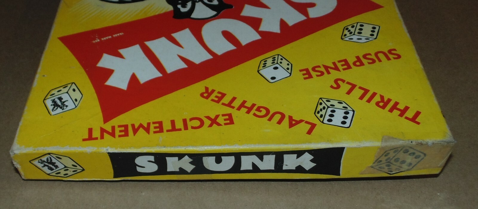 1953 Schaper Board Game SKUNK # 500 Complete Party Excitement Vintage ...
