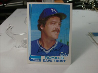 1982 Topps Traded #37T - Dave Frost - Kansas City Royals 82-1959 | eBay