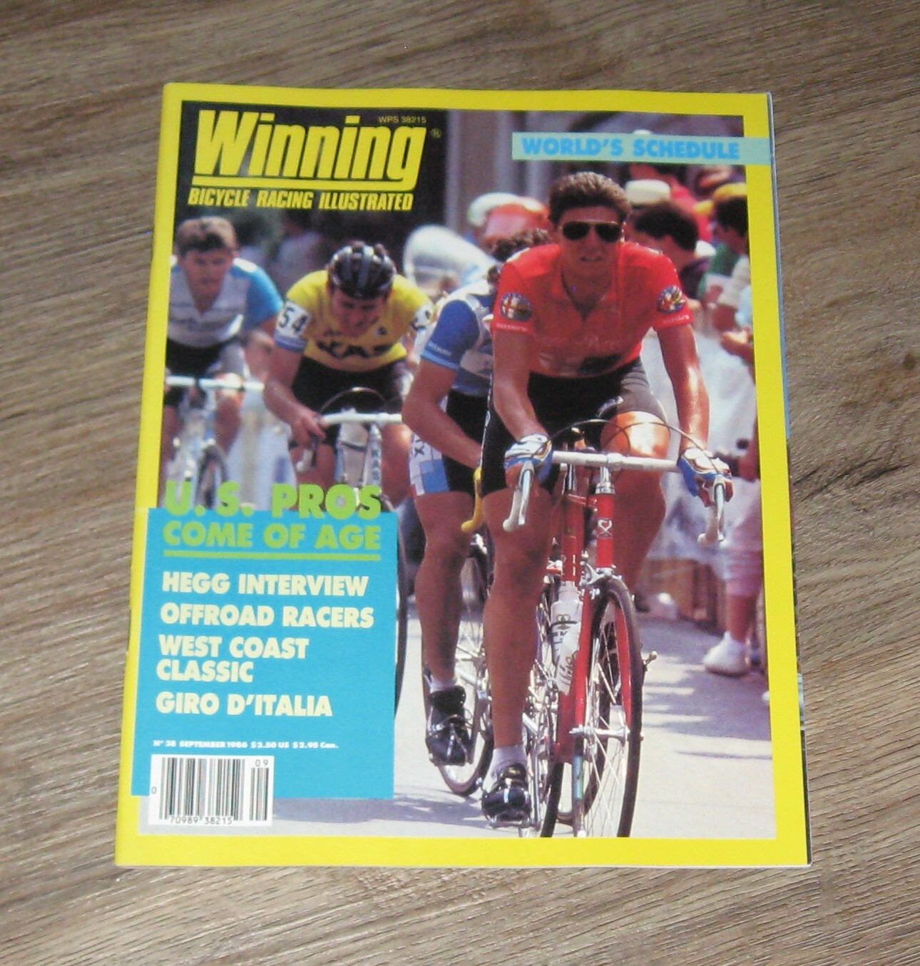 WINNING Bicycle Racing magazine #38 September 1986 Andy Hampsten STEVE ...