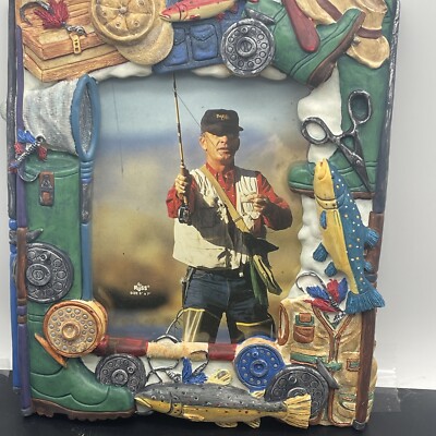 RUSS Fishing Theme 3D Photo Frame For 5" x 7" Photo | eBay