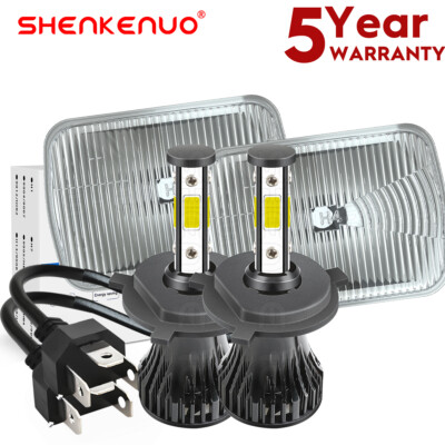 For Ford F150 F250 Truck E-150 1978-1986 7x6" inch LED Headlight Bulbs ...