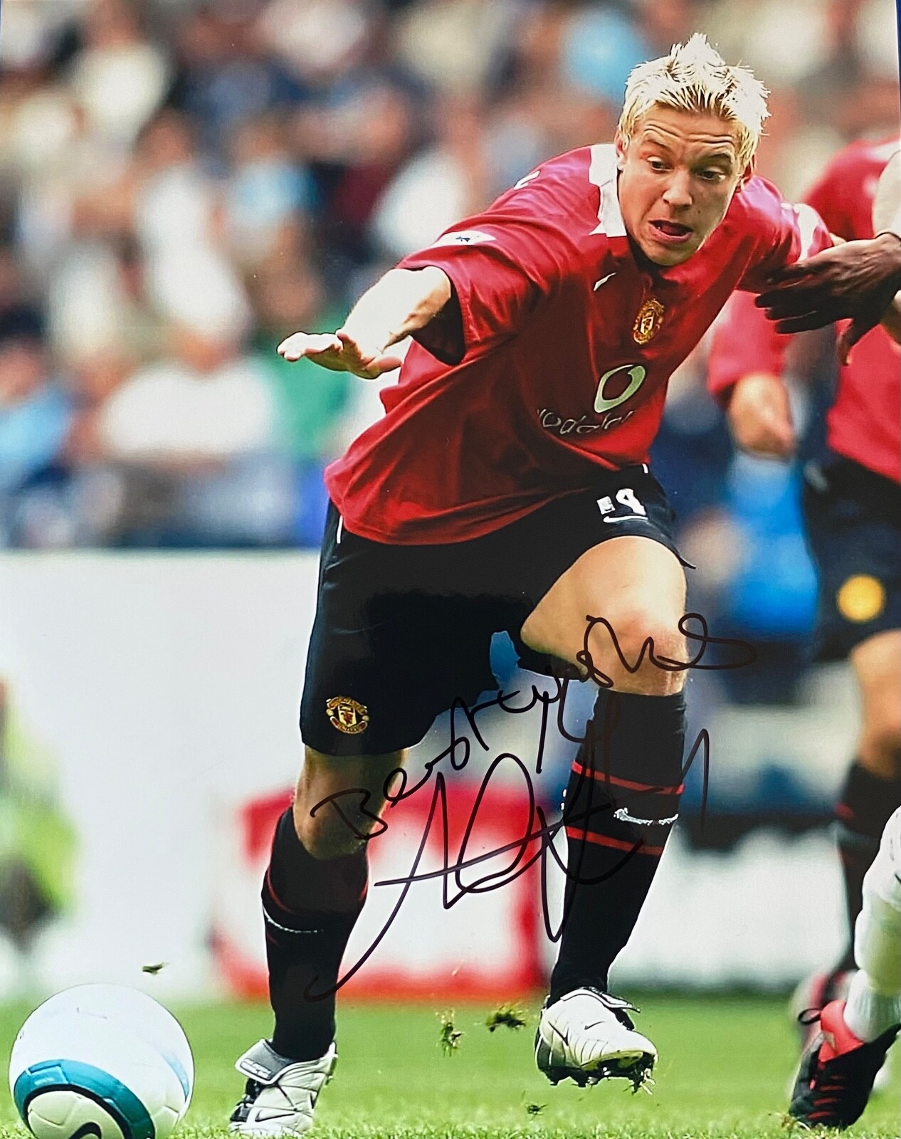 Alan Smith Manchester United Football Autographed Signed Photo + COA | eBay