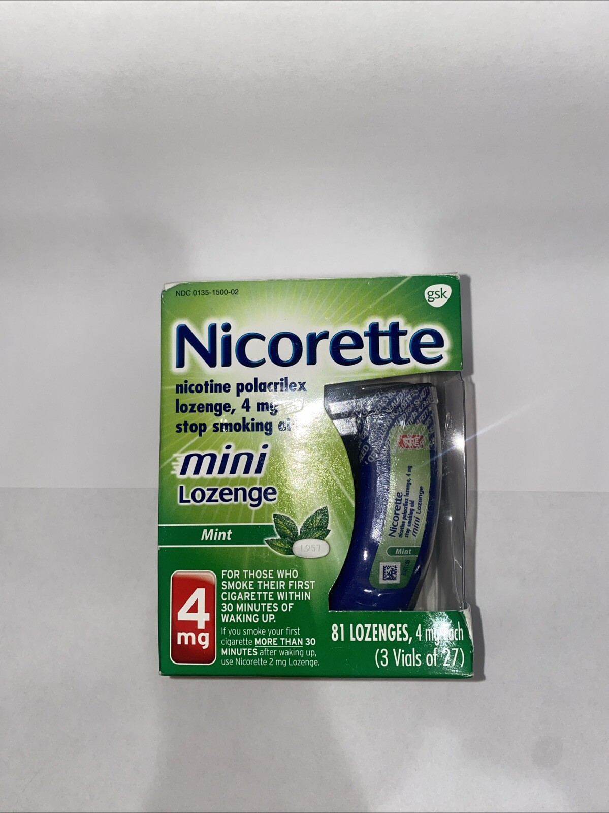 Nicorette 4mg Nicotine Mini Lozenge - Mint, Pack of 81 EXP 08/2025 ...