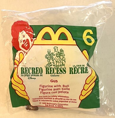 Disney's Recess, McDonald's Happy Meal Toys Gus golfer 1998 | eBay