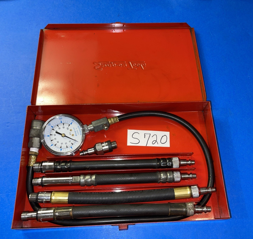 SNAP-ON TOOLS 6 PIECE COMPRESSION GAUGE TEST KIT | eBay