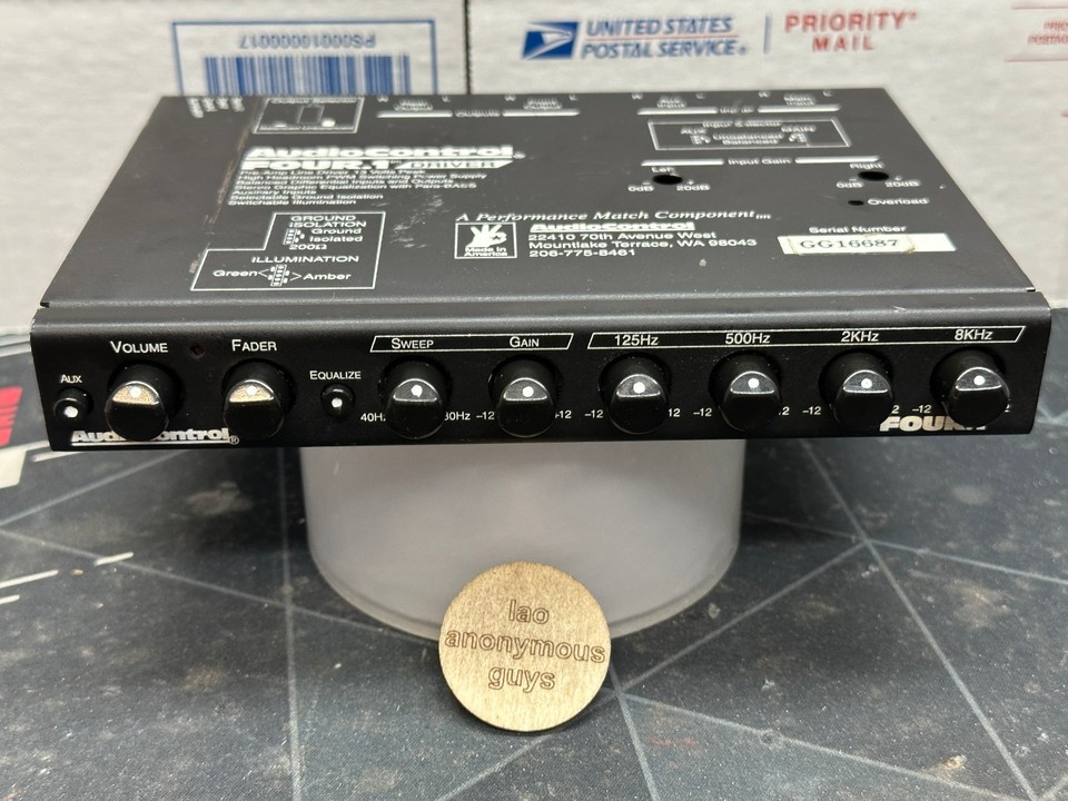 AudioControl # FOUR.1 Pre-Amp Line Driver Graphic Equalizer Aux Input ...