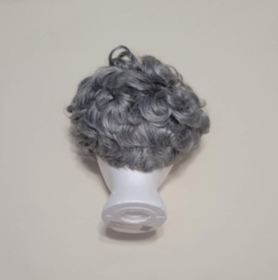 VTG Jon Renau Dynel Plus Gray Curly Wig Made in Hong Kong Costume ...