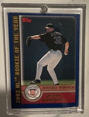 1 - 2003 TOPPS BASEBALL CARD OF 2002 NL ROOKIE OF THE YEAR JASON ...