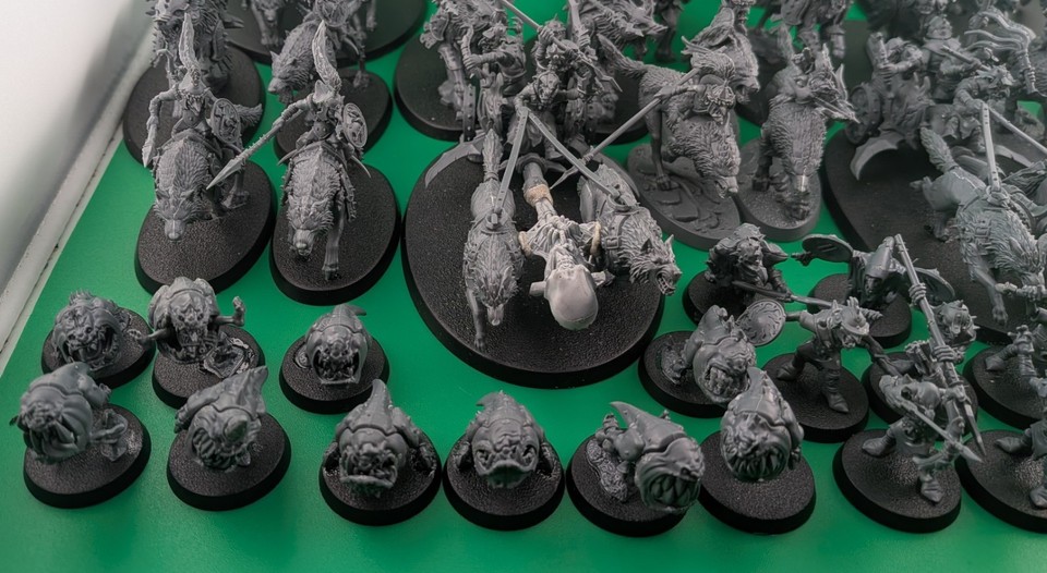 HUUUUUGE! Gloomspite Gitz army lot Gitmob Squigs Goblins Warhammer Age ...