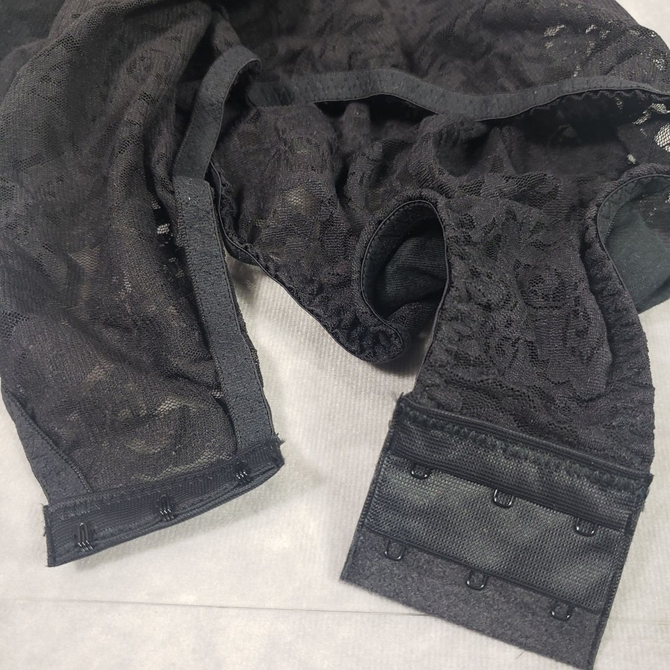 Bali Shapewear Lace N Smooth Shaping Body Briefer Black Firm Control ...