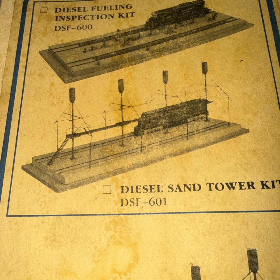 HO New/Old Brass and Diecast Diamond Scale Diesel Sand Tower Kit DSF ...