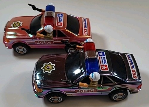 2 Vintage 1980s Battery Operated Police Cars Patrol 560 With Boxes | eBay