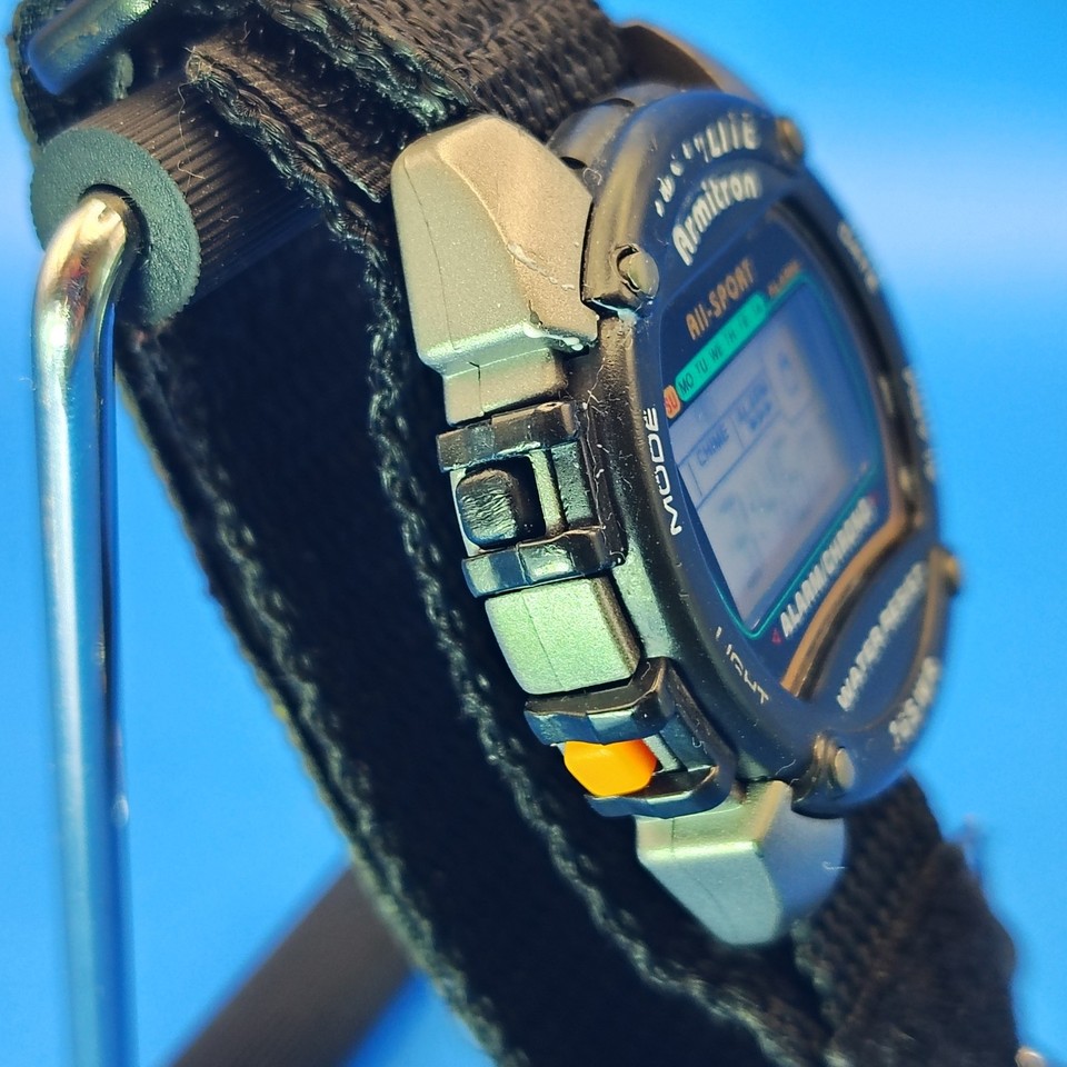 Vintage 1983 Armitron All-Sport Instalite 40mm Mens Digital Watch Size ...