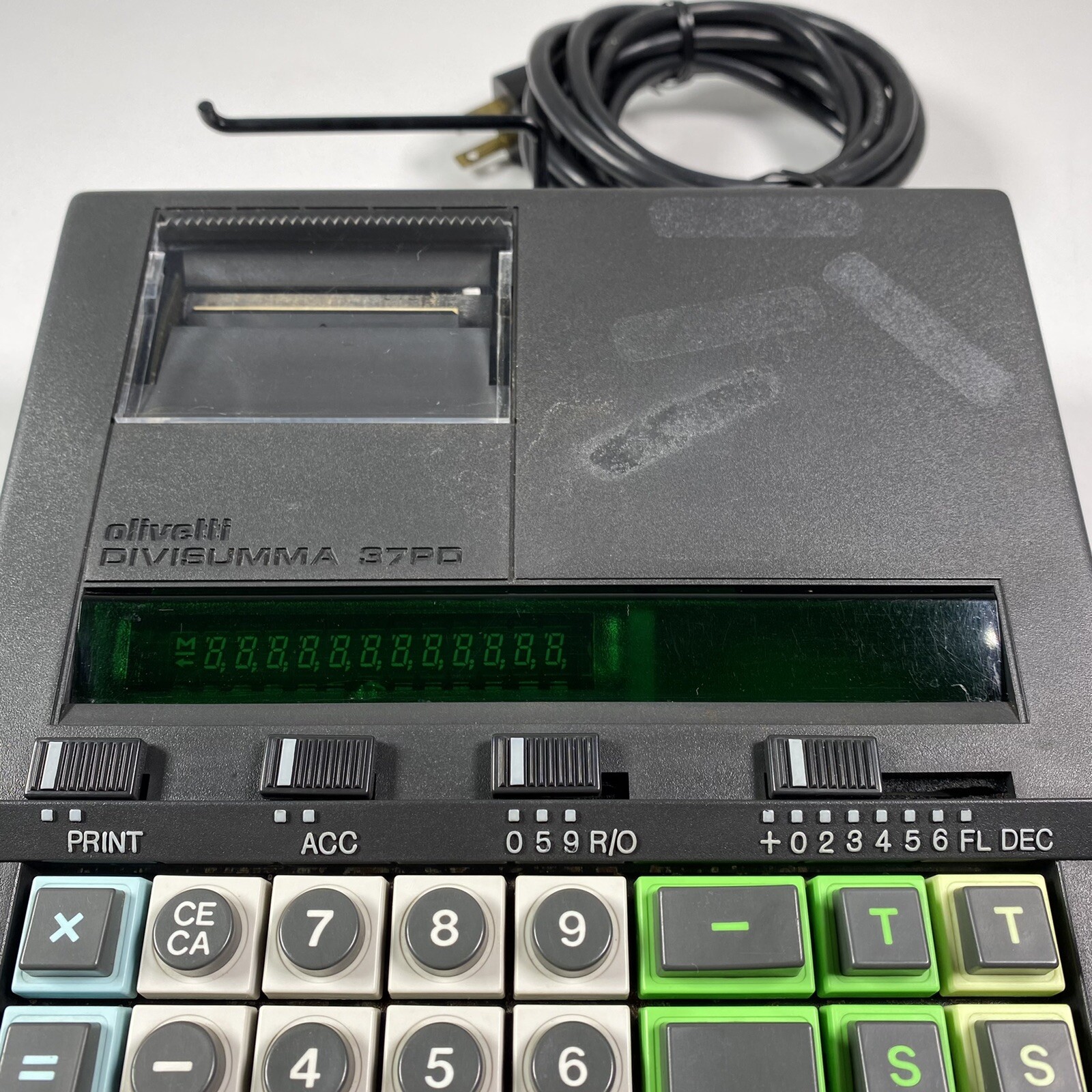 Olivetti Divisumma 37PD Calculator Desktop Adding Machine 1970's Vtg | eBay