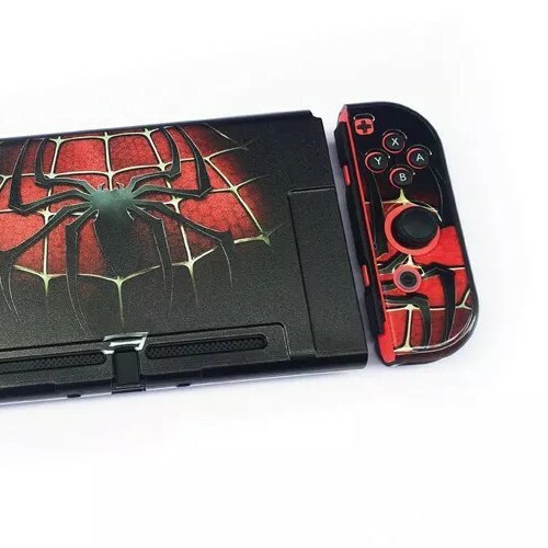Spiderman Case Hard Back And Guards Joy Con for Nintendo Switch | eBay