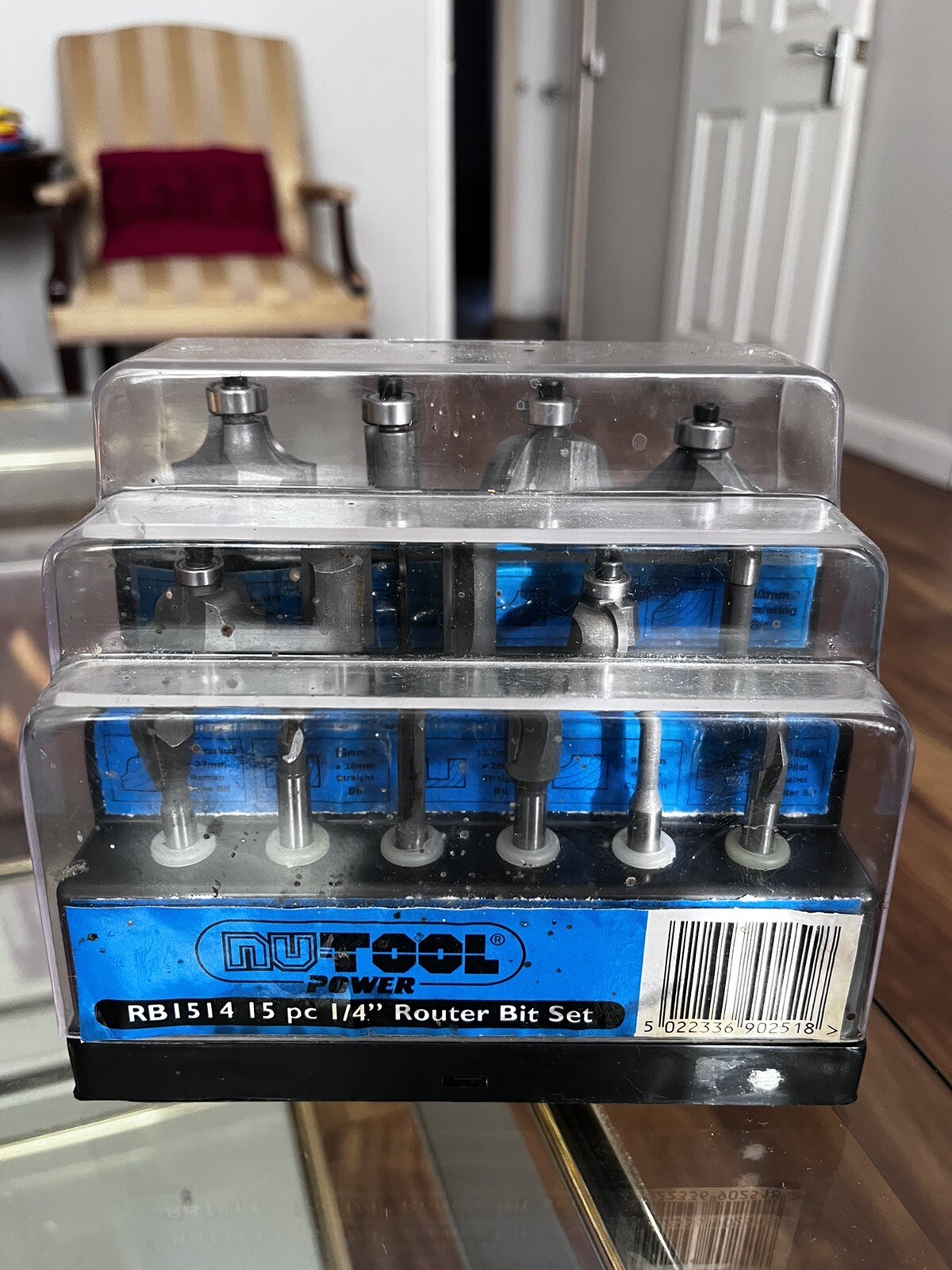 Nutool - 14 x Brand New x 6mm (1/4") router bits in Display Box | eBay UK