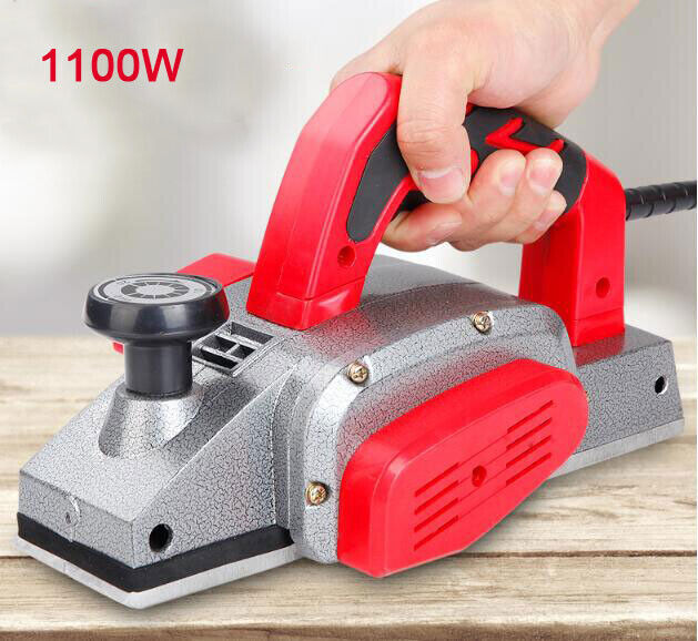 Electric Hand Held Wood Planer Door Portable Woodworking Power Surface ...