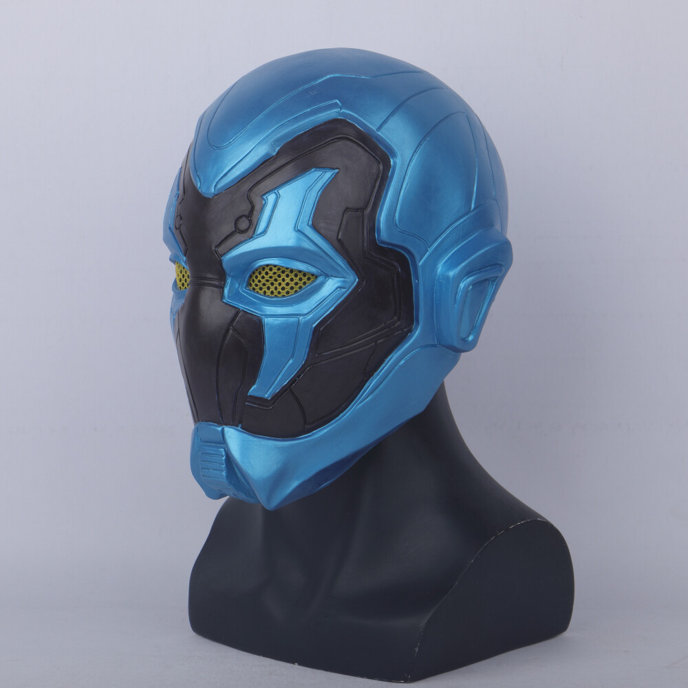 Cosplay Blue Beetle Mask Full Head Helmet Halloween Superhero ...
