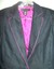Apostrophe Bluish Black Blazer Jacket with Metallic Sheen Hot Pink ...