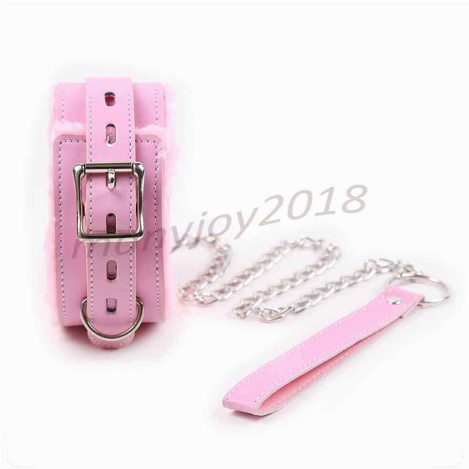 PU Leather Collars Choker with Long Chain Detachable Leash for Women ...