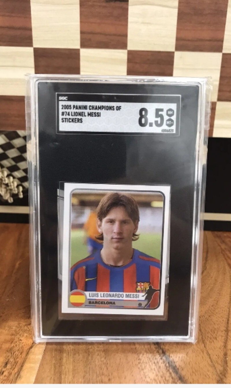 2005 Panini Champions Of Europe Lionel Messi Rookie RC #74 SGC 8.5 FC ...
